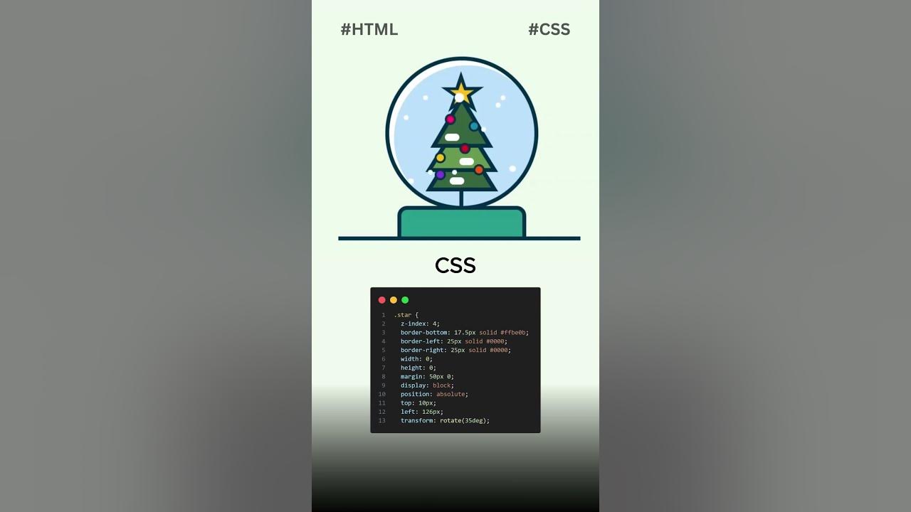 Christmas snowing globe using HTML & CSS - YouTube