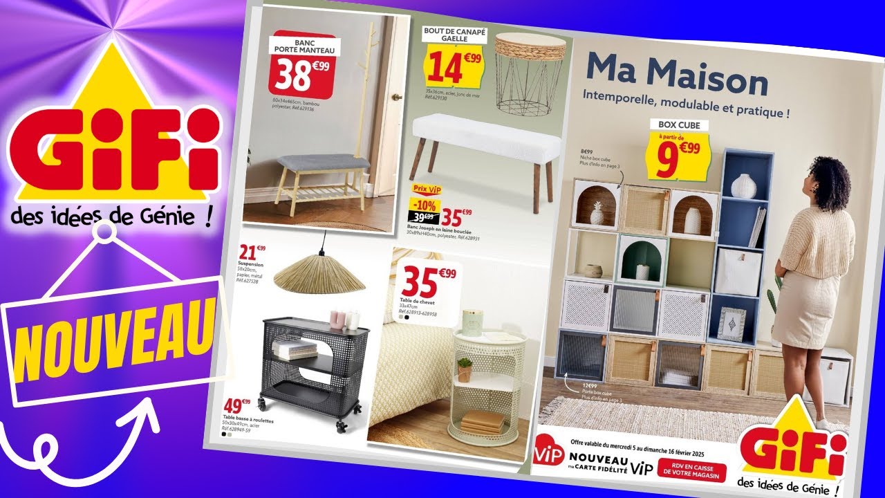 catalogue GIFI du 5 au 16 février 2025 💝 Arrivage - FRANCE - YouTube