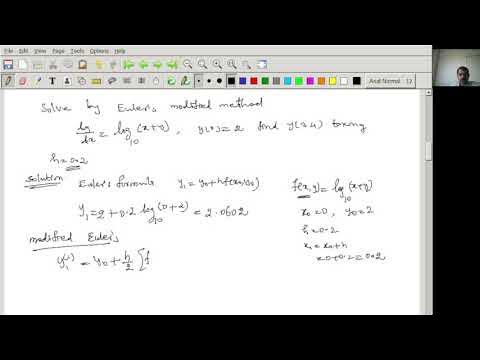 Modified Euler's Method - YouTube