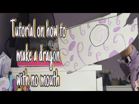 Tutorial on how to make a no mouth dragon #puppetdragons #dragon # ...
