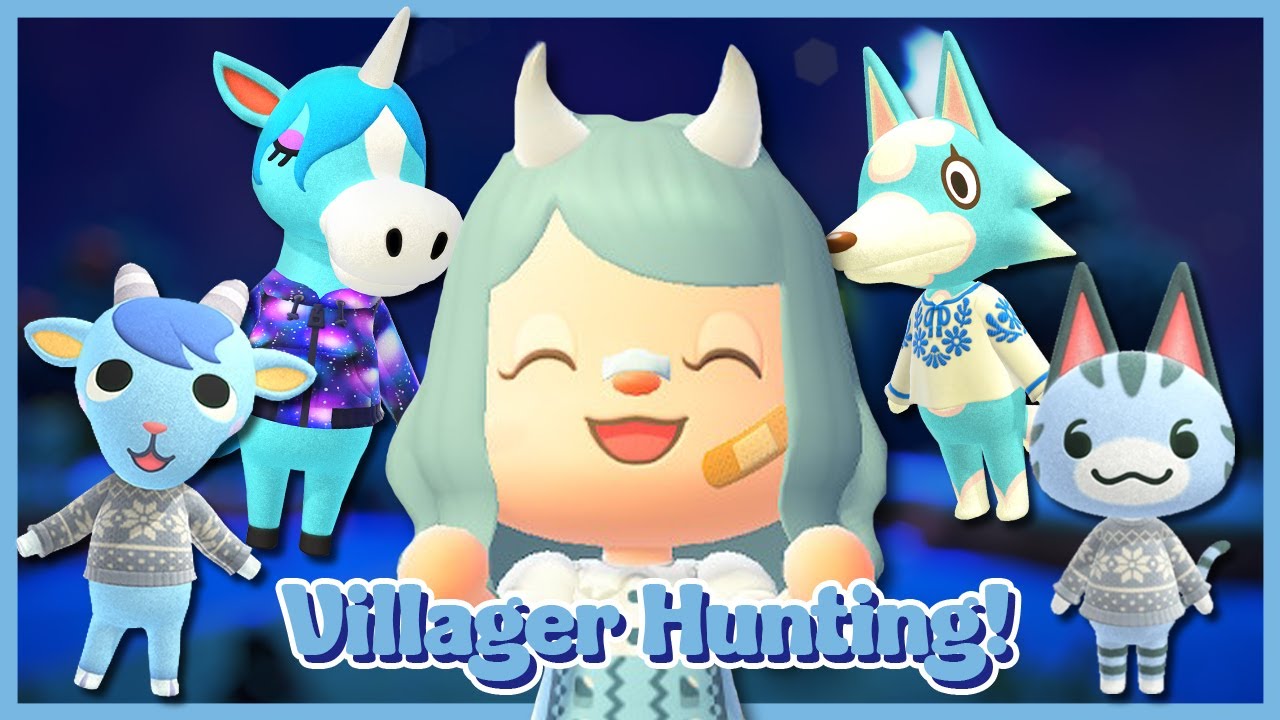 A Very Blue Villager Hunt in Animal Crossing New Horizons - YouTube