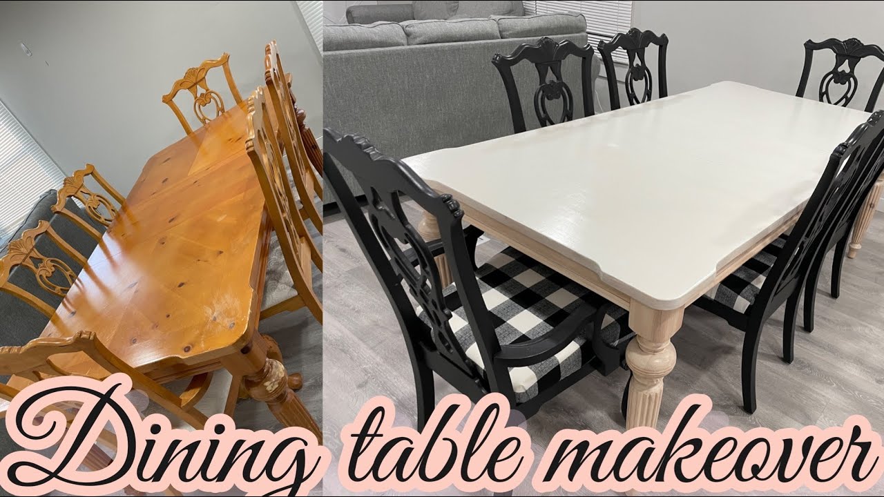 DIY Old Dining Table Makeover | Furniture Makeover - YouTube