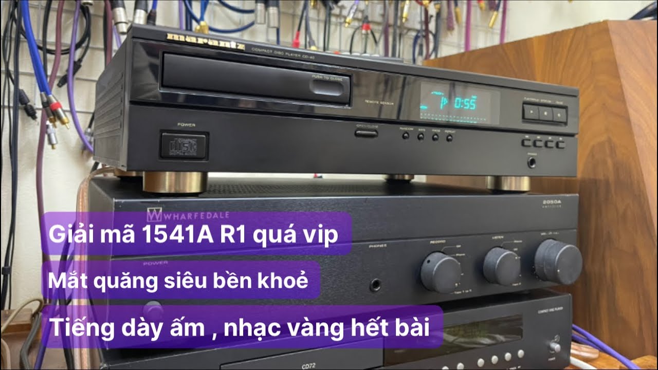 CD hàng Bỉ 220v Marantz 40 giải mã 1541A R1, mắt quăng siêu bền khoẻ ...