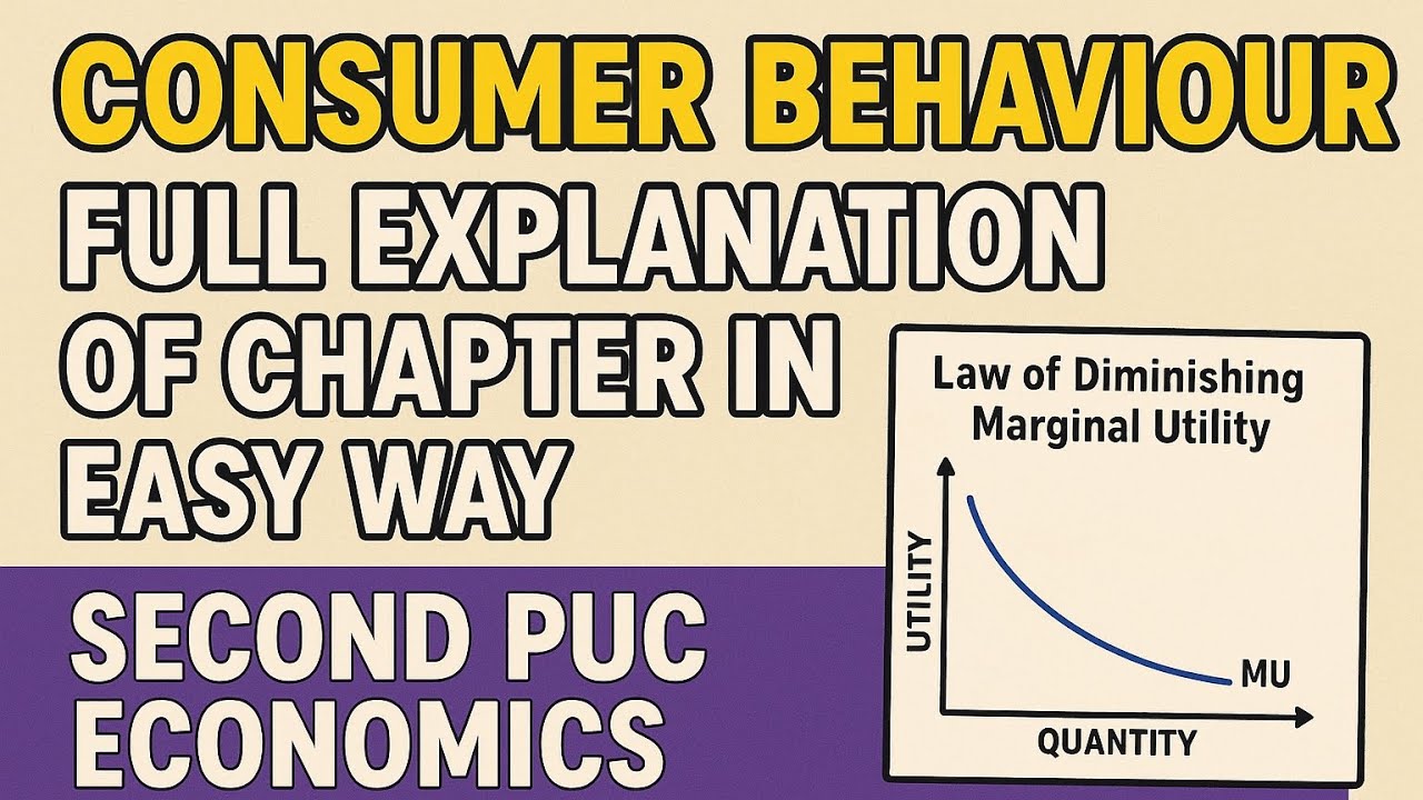 CONSUMER BEHAVIOUR FULL CHAPTER EXPLANATION SECOND PUC ECONOMICS ...