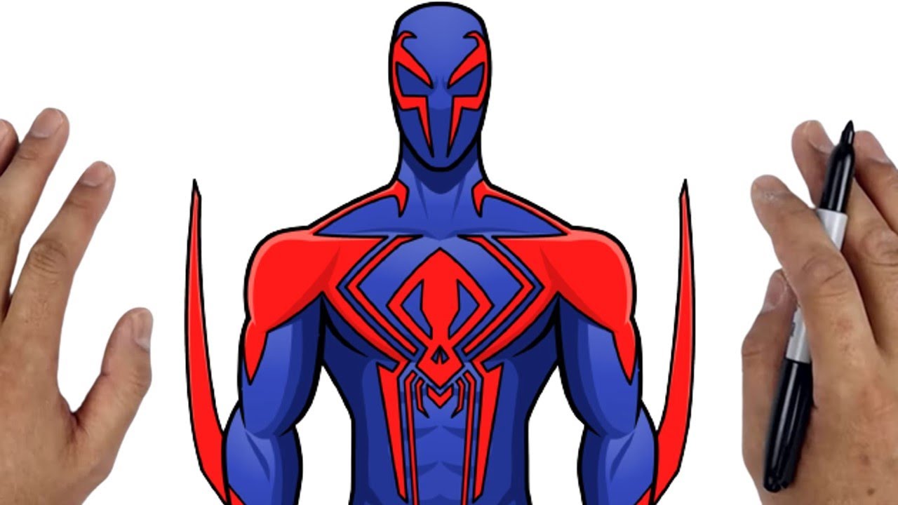 how to draw Cute Spider man 2099[SPIDER MAN ACROSS the Spider Verse ...