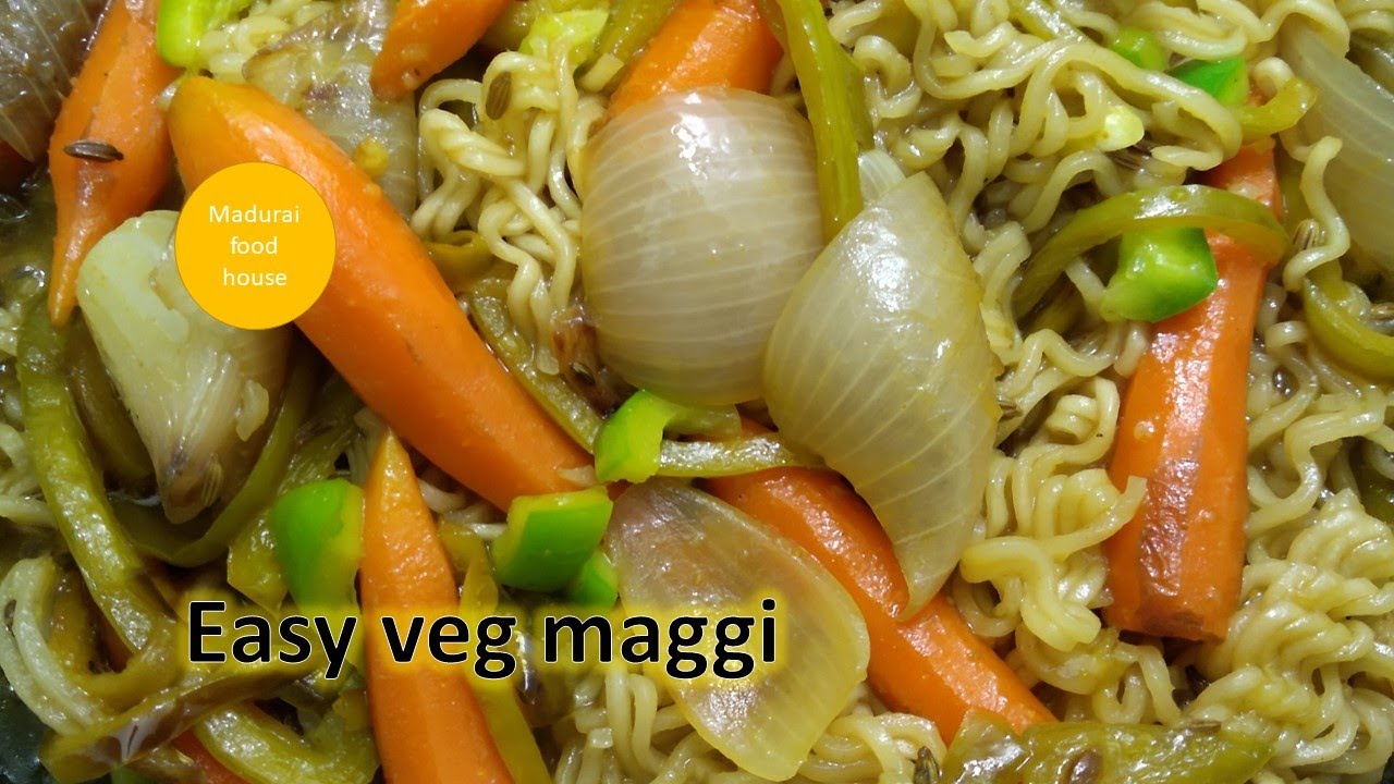 Easy veg maggi recipe - YouTube