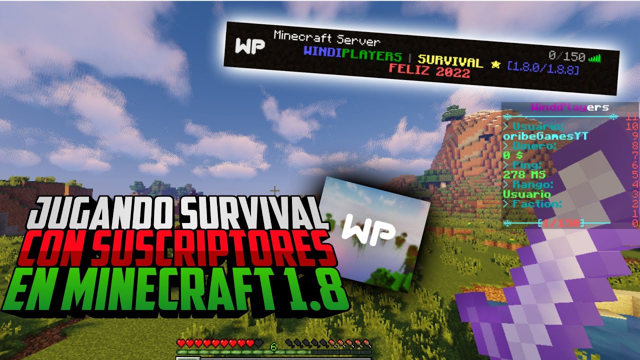 NUEVO SERVER SURVIVAL 1.8 CON SUSCRIPTORES | MINECRAFT JAVA - YouTube