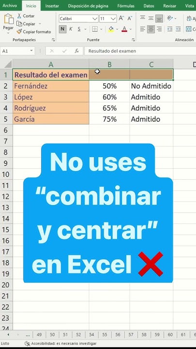 No Uses Combinar Y Centrar En Excel Youtube