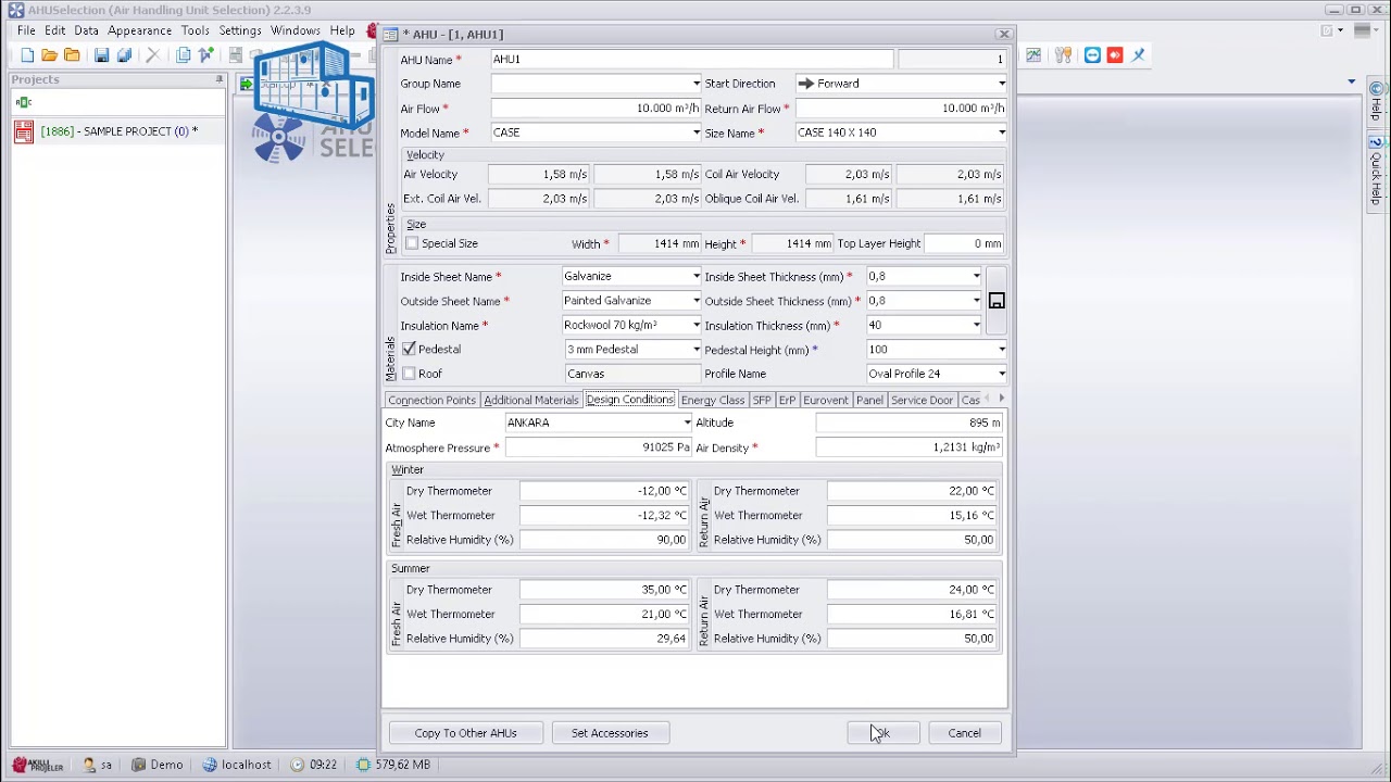 AHU Selection - (Air Handling Unit Selection) - Creating AHU - YouTube