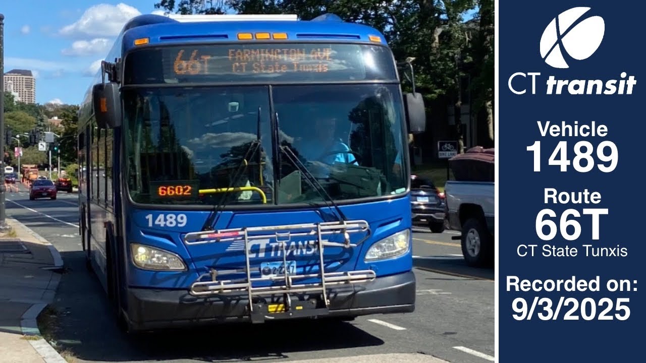 Bus Ride | CTtransit 2014 New Flyer XDE40 #1489 on the 66T Farmington ...