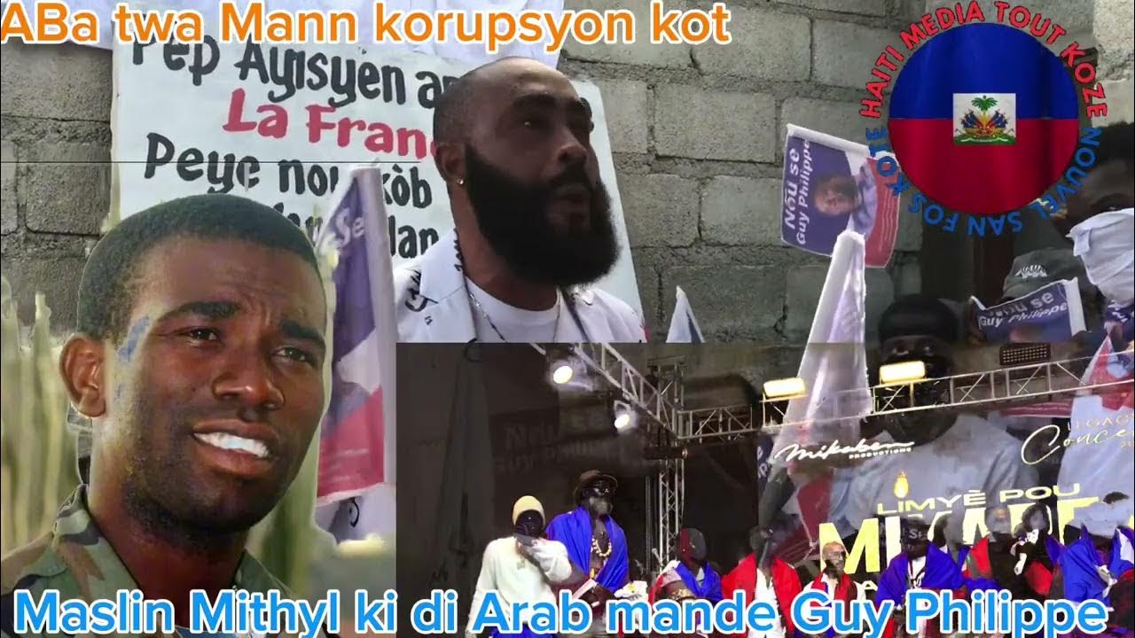 AMERIKEN KRAZE AYITI PÈP PRAN LARY YAP MANDE SENATÈ GUY PHILIPPE PREZIDAN ANPIL DRAPO FOTO GUY ...