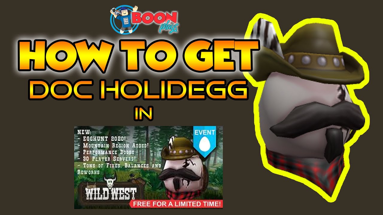 Boon Plays | How to Get Doc Holidegg Egg | Roblox Easter Egg Hunt 2020 ...