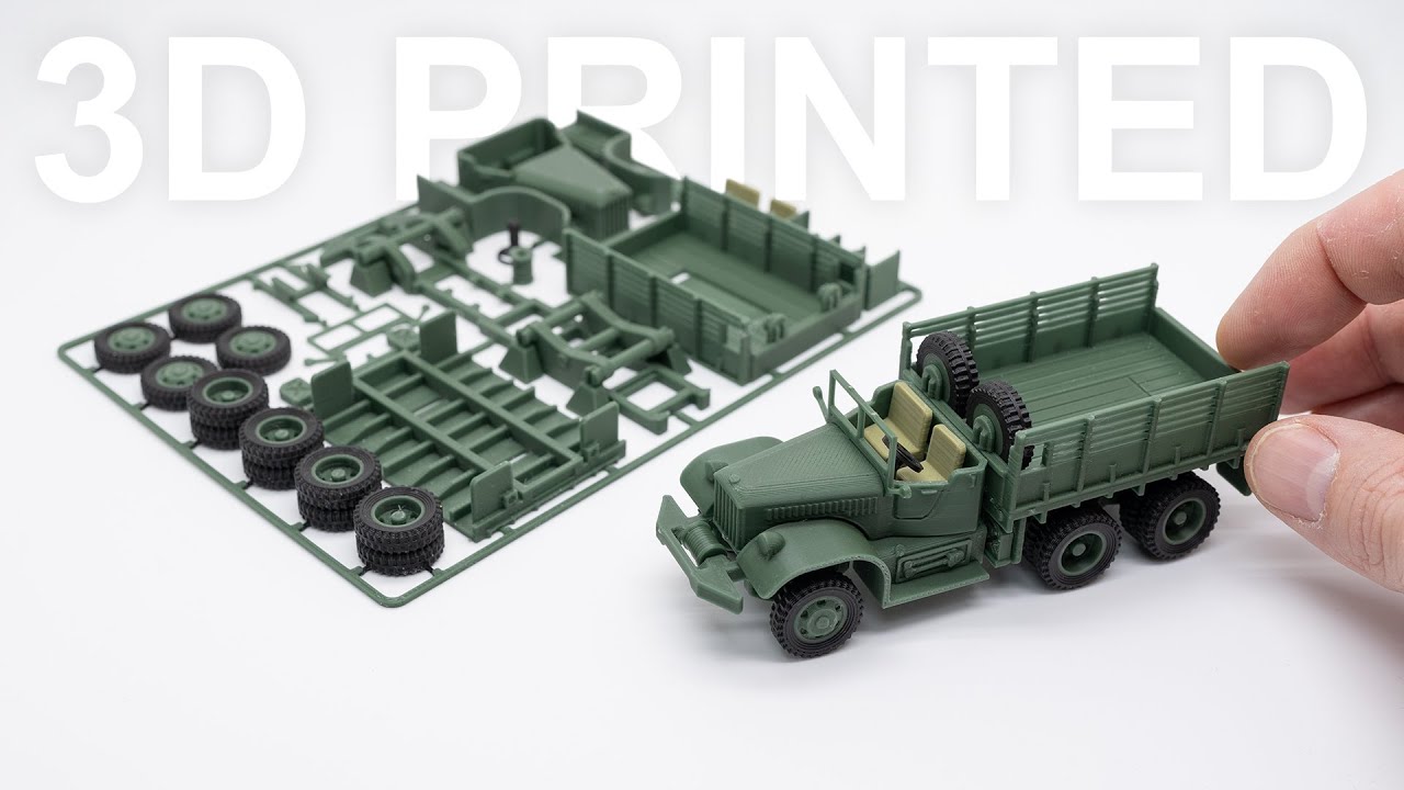 3d Printable Kit Card - Army Truck - YouTube