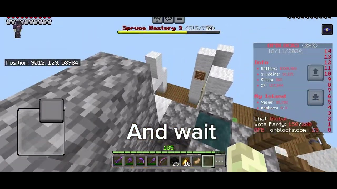 My skyblock on Opblocks (1) - YouTube