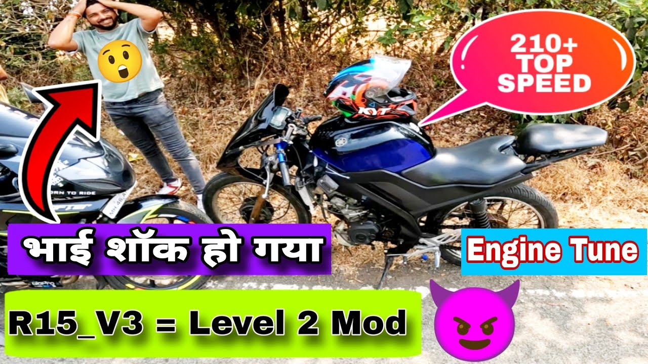 R15_V3 with Tune Engine & 210+ KMPH Top Speed Of R15_V3 - YouTube