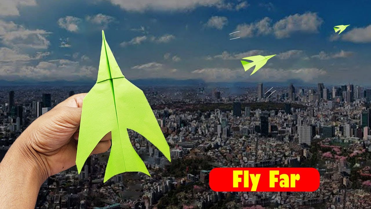 How to Make a Paper Airplane that can Fly Long Distance - YouTube