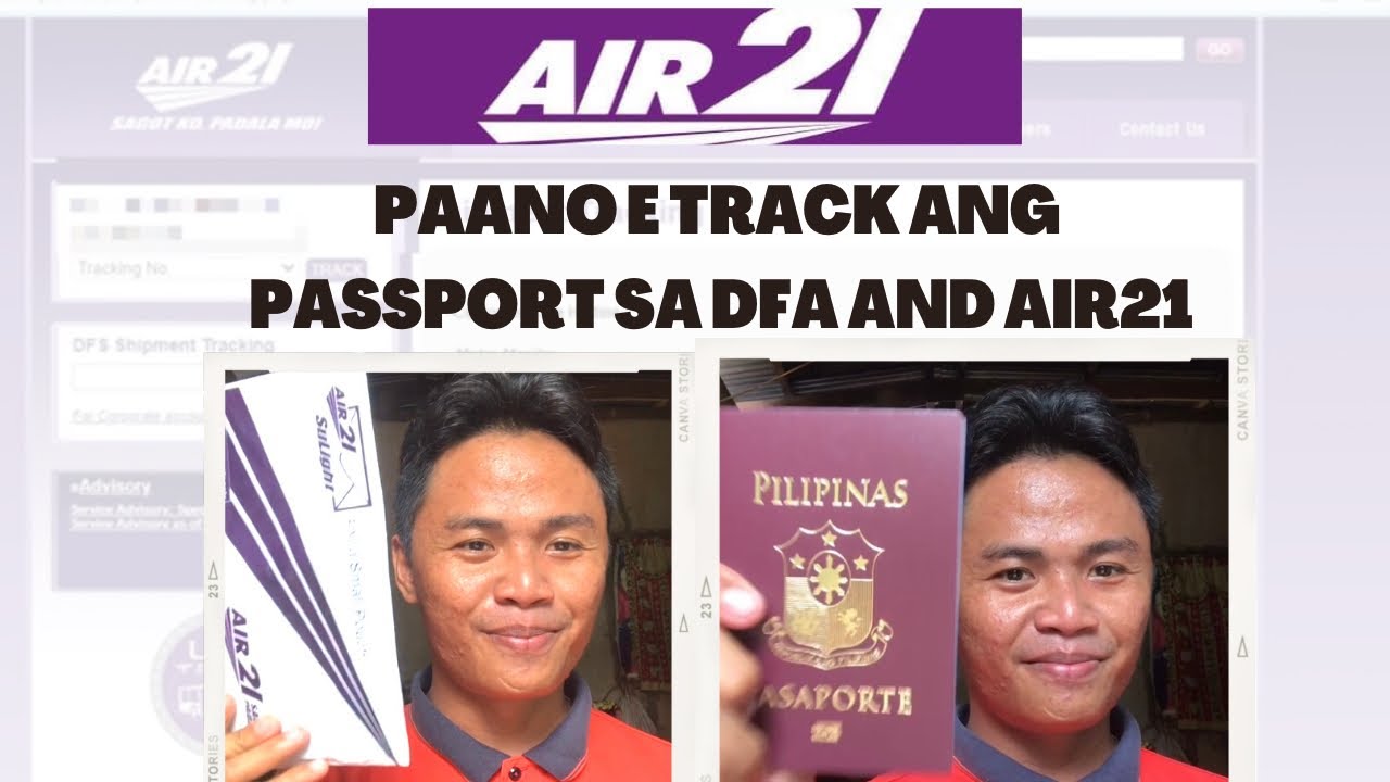 Paano e track ang Passport sa DFA & Air21 |How to track your Passport ...