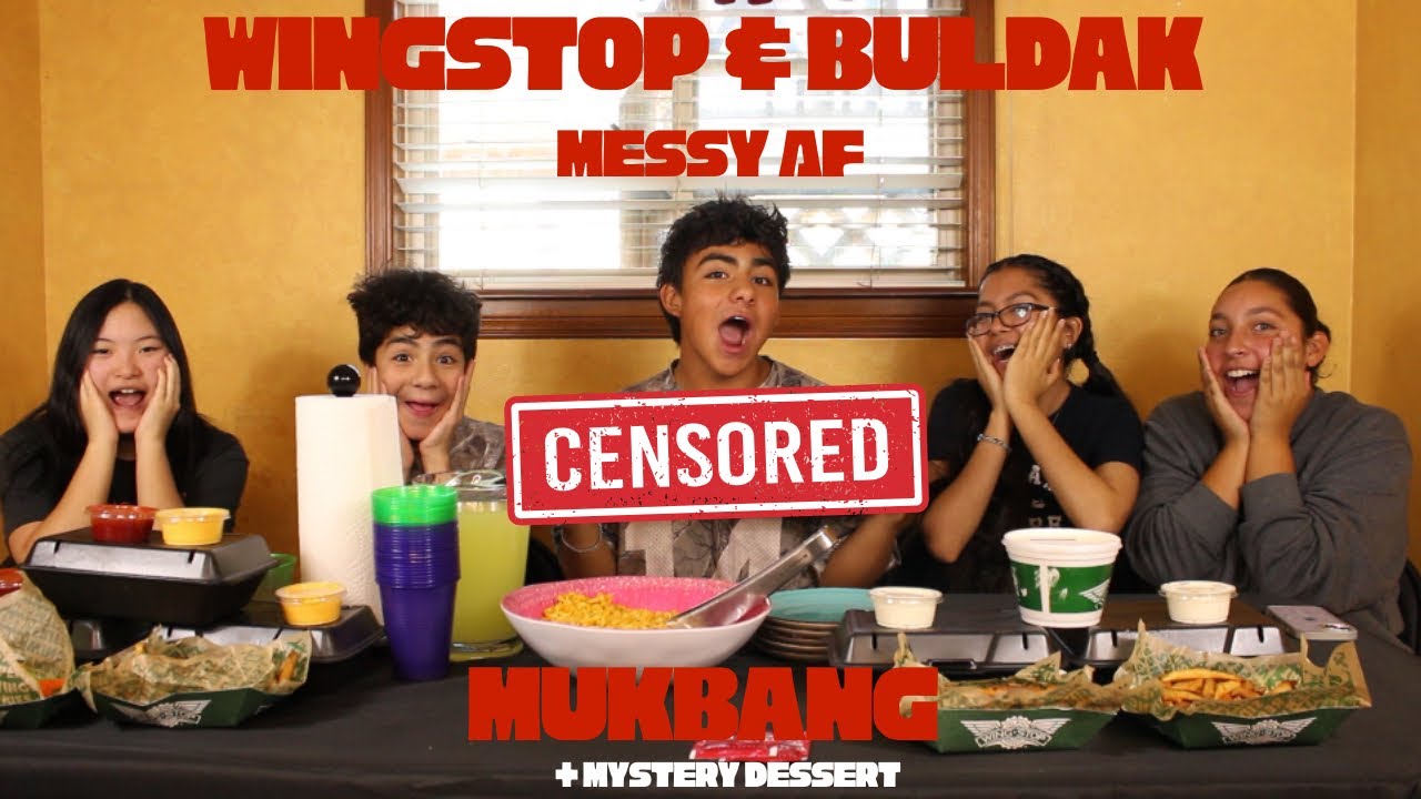 WINGSTOP AND BULDAK MUKBANG! *SECRET DESSERT* - YouTube