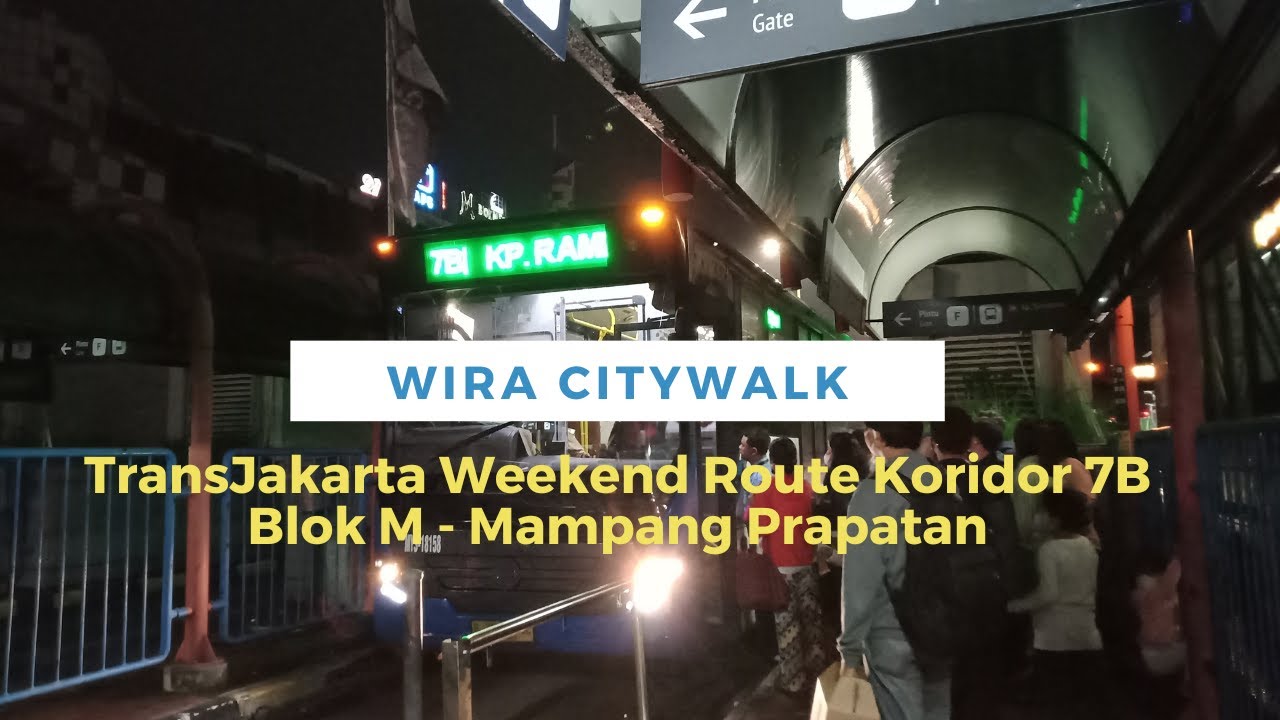 TRIP Malam Akhir Pekan Naik TransJakarta Koridor 7B dari Blok M Sampai ...