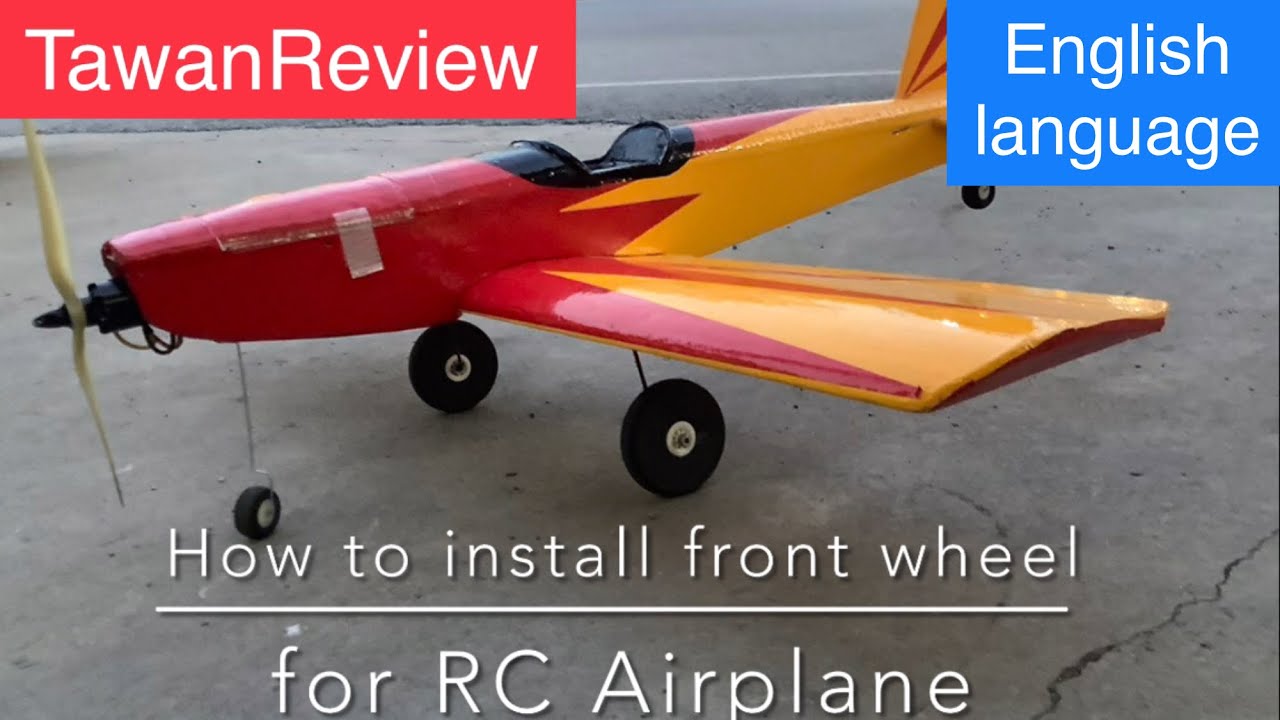 How to install front wheel for RC Airplane - YouTube