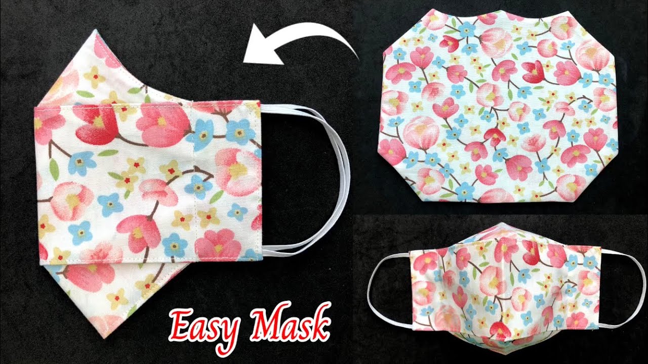 Easy 3D Mask Very Easy 3D Face mask sewing tutorial.DIY Face mask ...