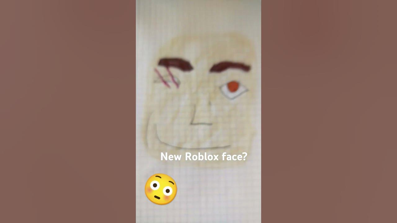 New roblox face - YouTube