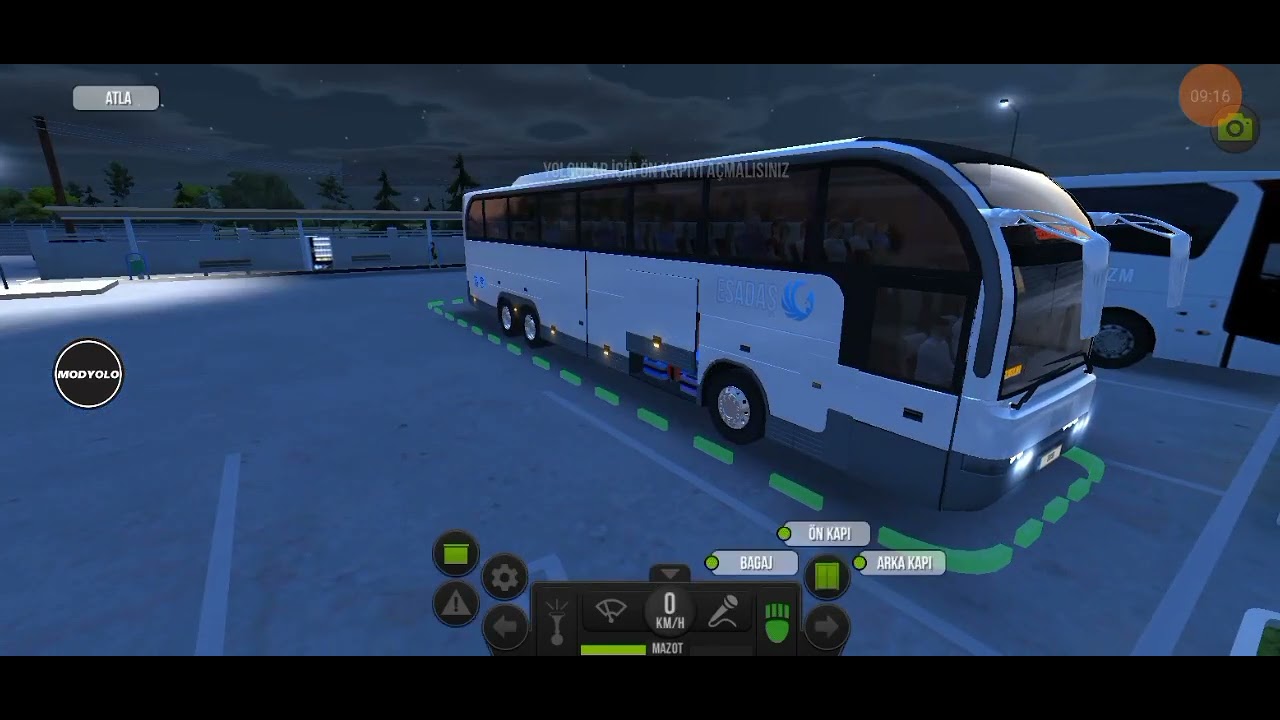 bus simülatör/ Erzurum - Bayburt - Trabzon seferi/ Tempa diamond class ...