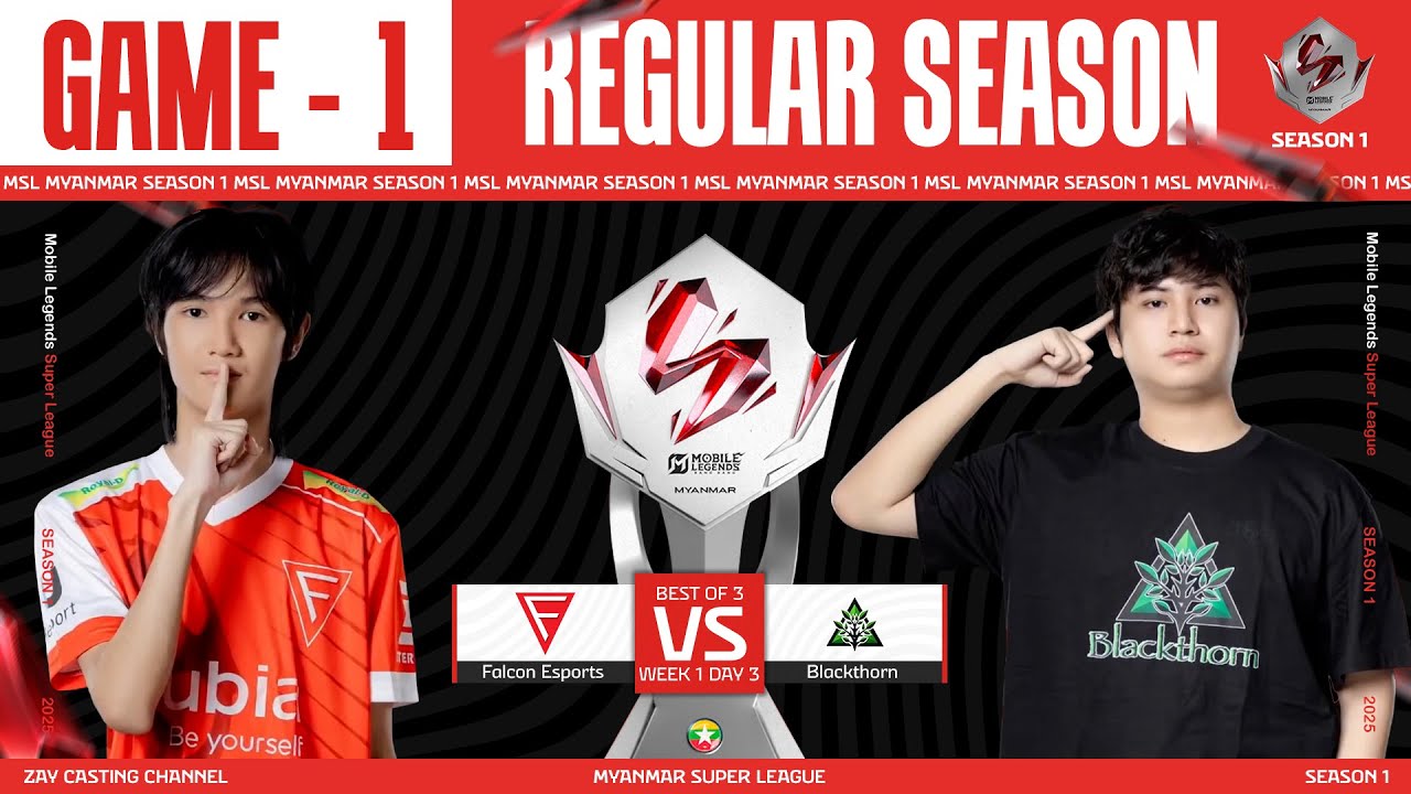 [Game - 1] Falcon Esports vs Blackthorn | MLBB Super League Season 1 ...