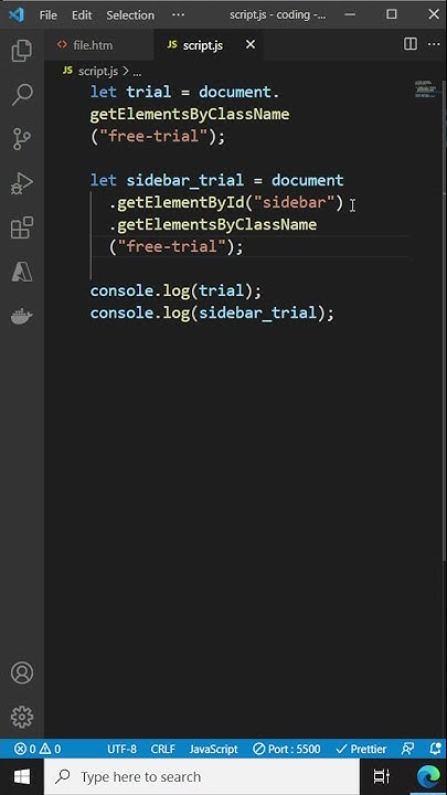 JavaScript DOM getElementsByClassName() - JavaScript Tutorial for Beginners - YouTube