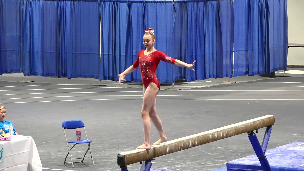 Whitney Bjerken | 2019 Georgia State Meet | Balance Beam 9.725 - YouTube