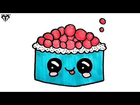 Kawaii çizimi | Pasta Çizimi | Kolay Çizimler 184