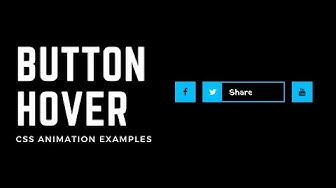 Social Media Button Hover Effect using HTML CSS | CSS Animation Examples - YouTube