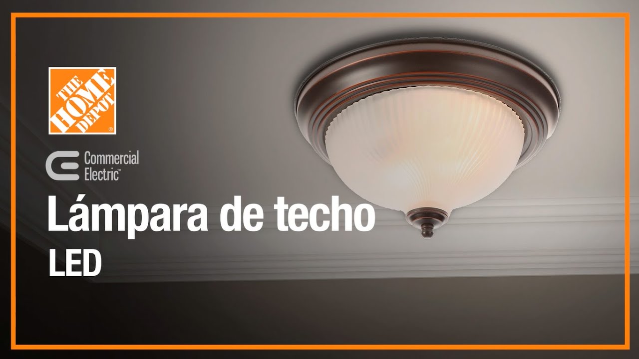 LÁMPARA DE TECHO LED - YouTube