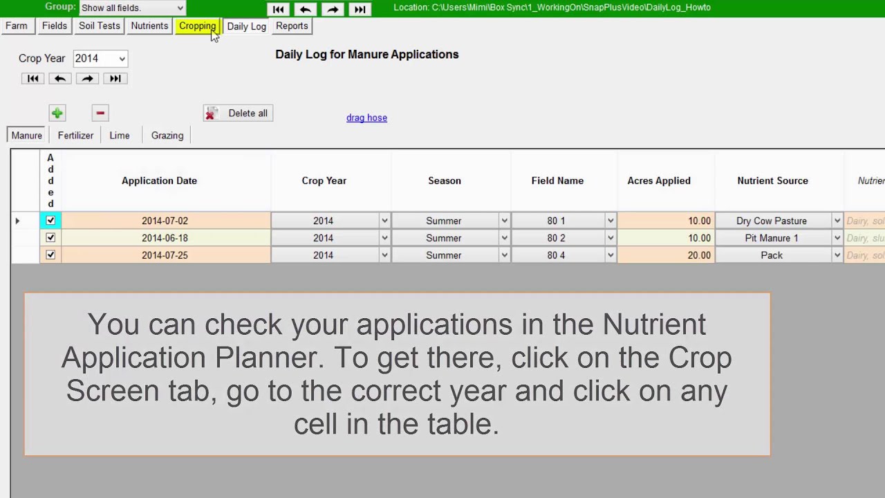 SnapPlus: How to Use the Daily Log - YouTube