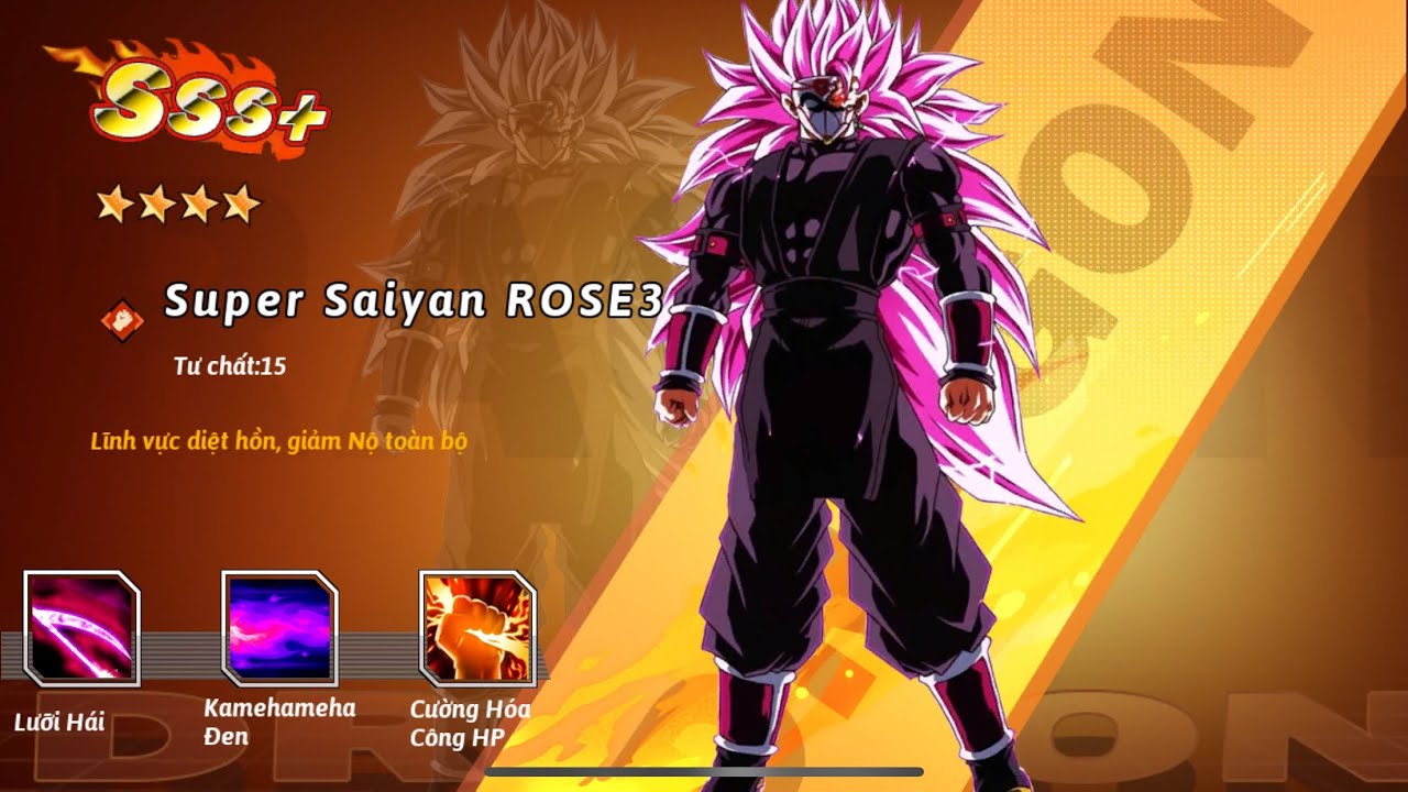 Rồng thần siêu cấp - Sự kiện ước nguyện hạn giờ Super saiyan Rose SS3 ...