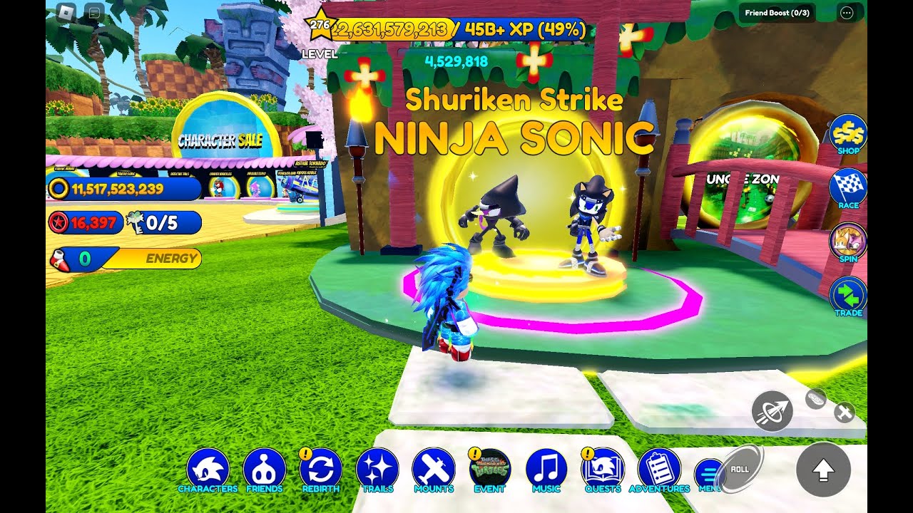 Ninja Sonic in sonic speed sim! - YouTube