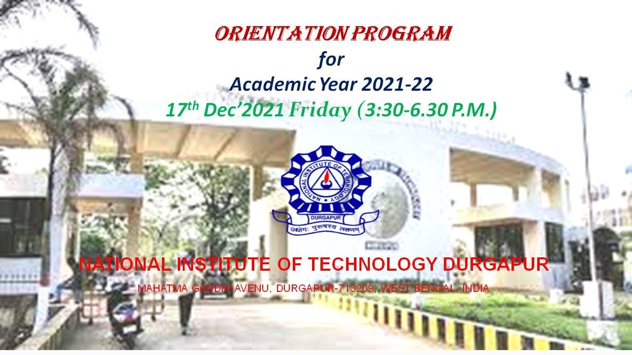 First Year Orientation Program 2021-22 - YouTube