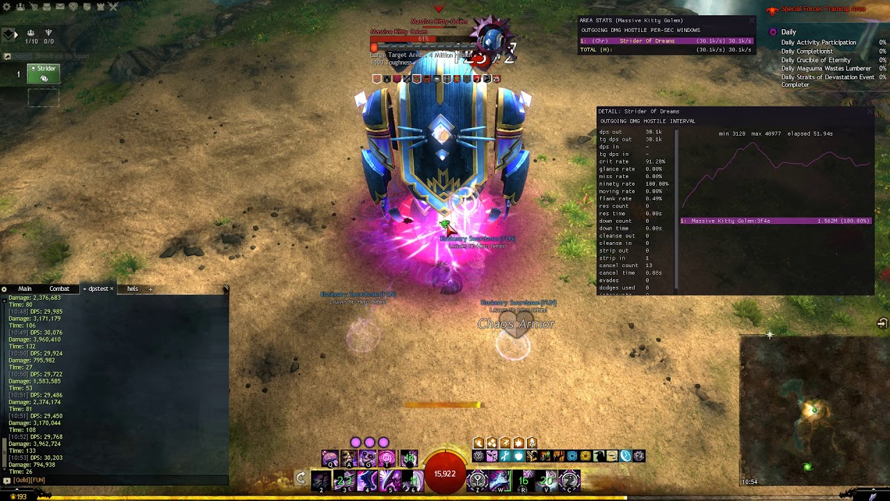Gw2 - Power Chronomancer DPS Benchmark - 30.2k - Large hitbox [OUTDATED ...