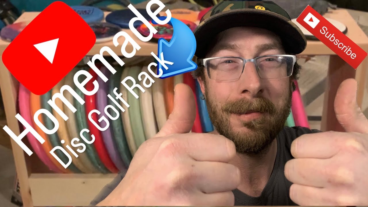 How To Build A Homemade Disc Golf Rack - YouTube