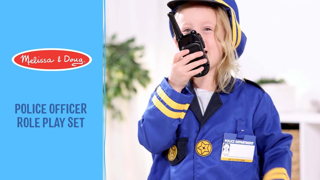 Melissa & Doug Police Officer Role Play Costume Set - YouTube