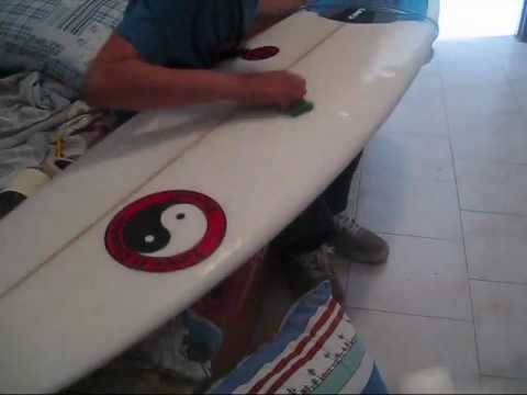 How to Paint Your surfboard 2 - YouTube