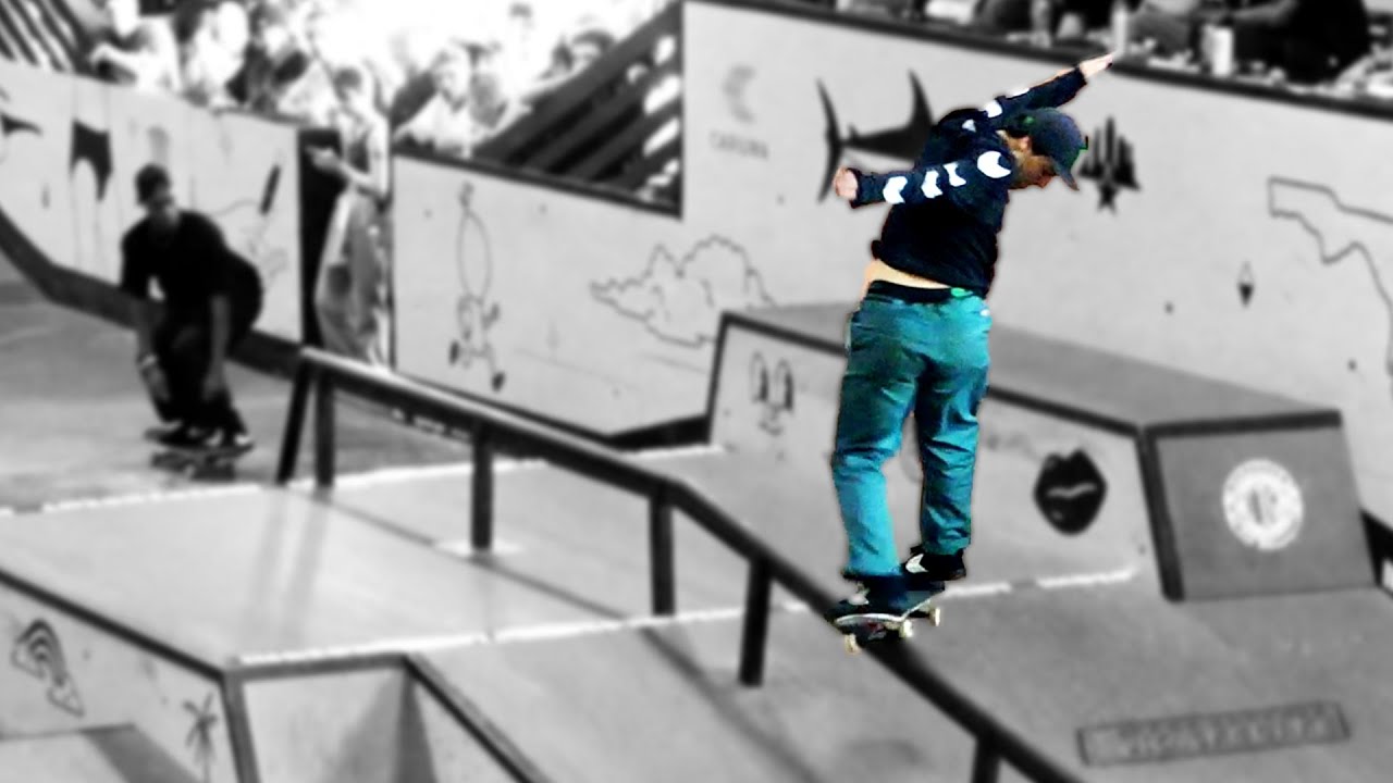 Olympic medalist does Tampa pro skateboard contest - YouTube