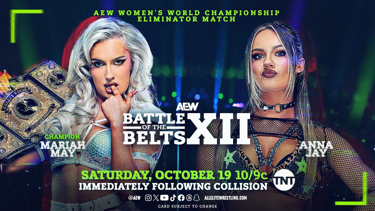 WWE 2K24 Mariah May Vs. Anna Jay | AEW Battle Of The Belts XII - YouTube