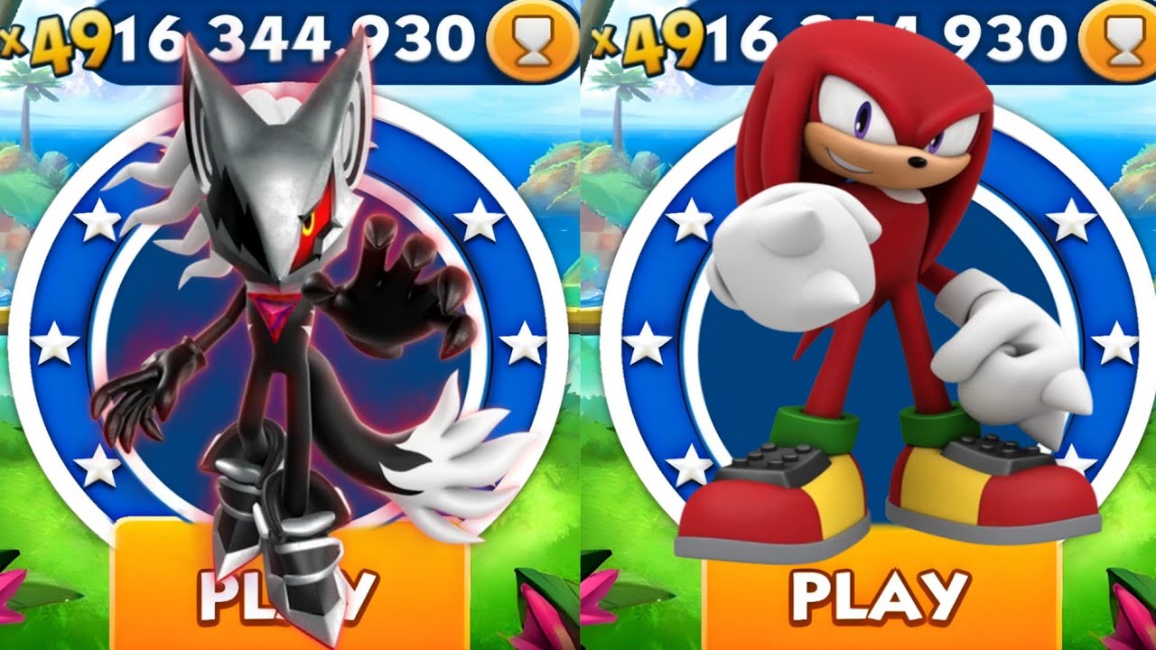 Sonic Dash - Infinite Dash VS Knuckles Dash _ Sonic vs All Bosses Zazz ...