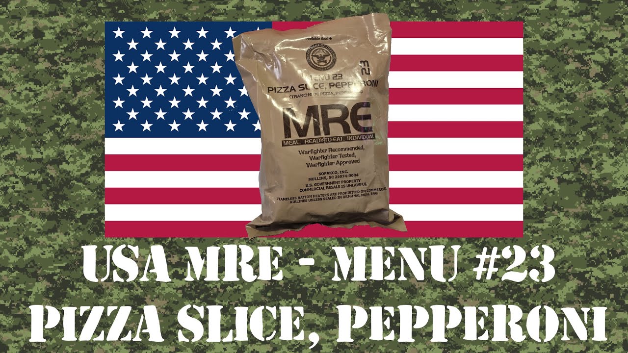 USA MRE - Menu #23 Pizza Slice, Pepperoni - YouTube