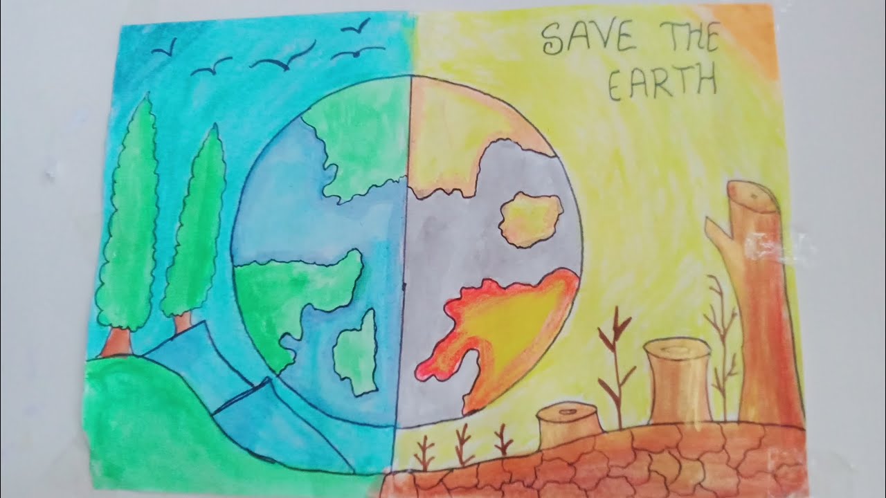 Environment day special activity #Happy Environment day #Drawing# craft ...