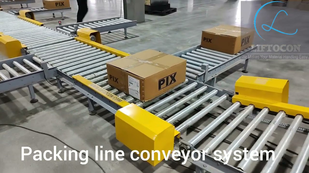 Packing Line Conveyor System by LIFTOCON EQUIPMENTS - YouTube