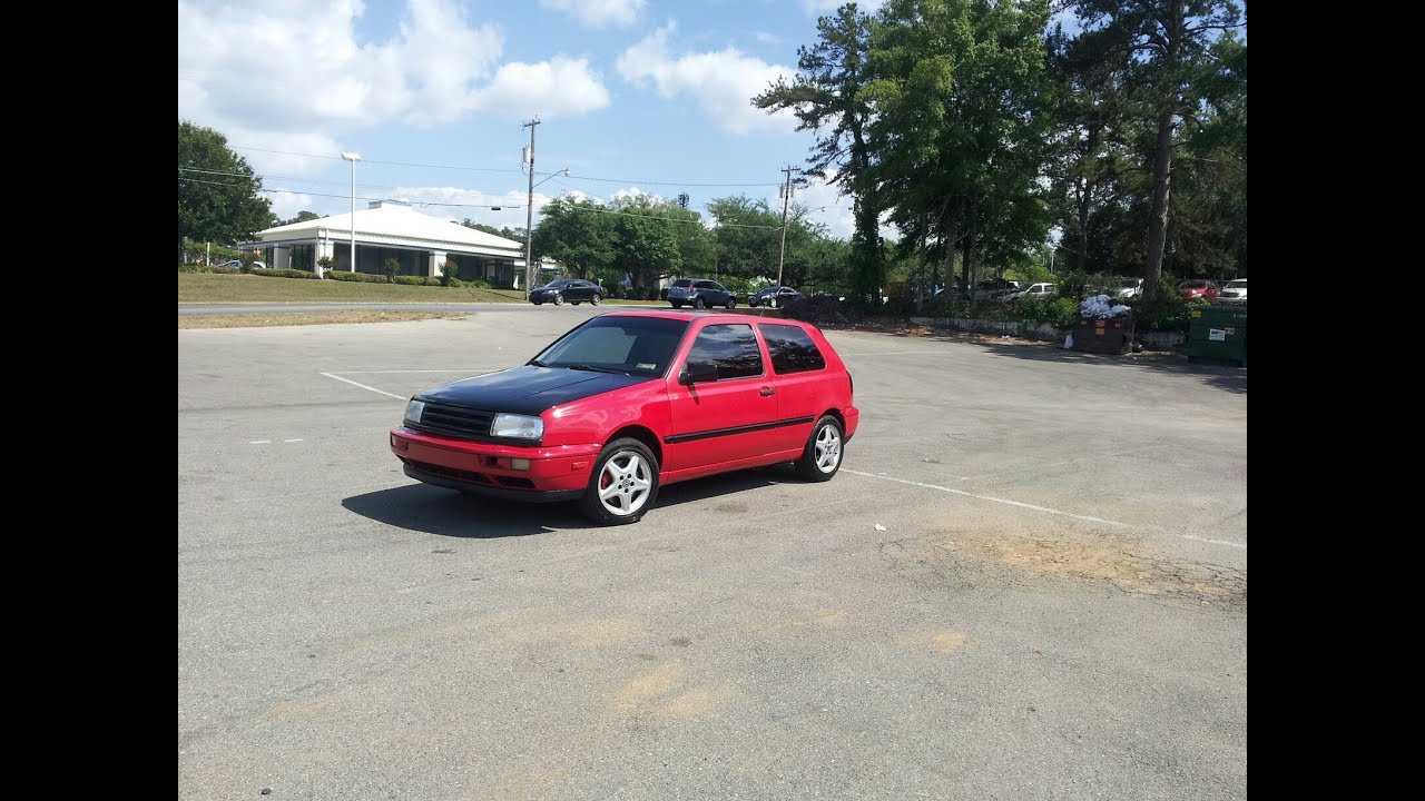 My old car 97 Vw Golf Jti Vr6 start up and drive - YouTube