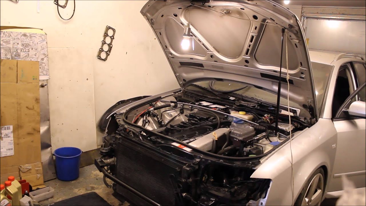 First start of the R32 VR6 B6 Avant swap - YouTube
