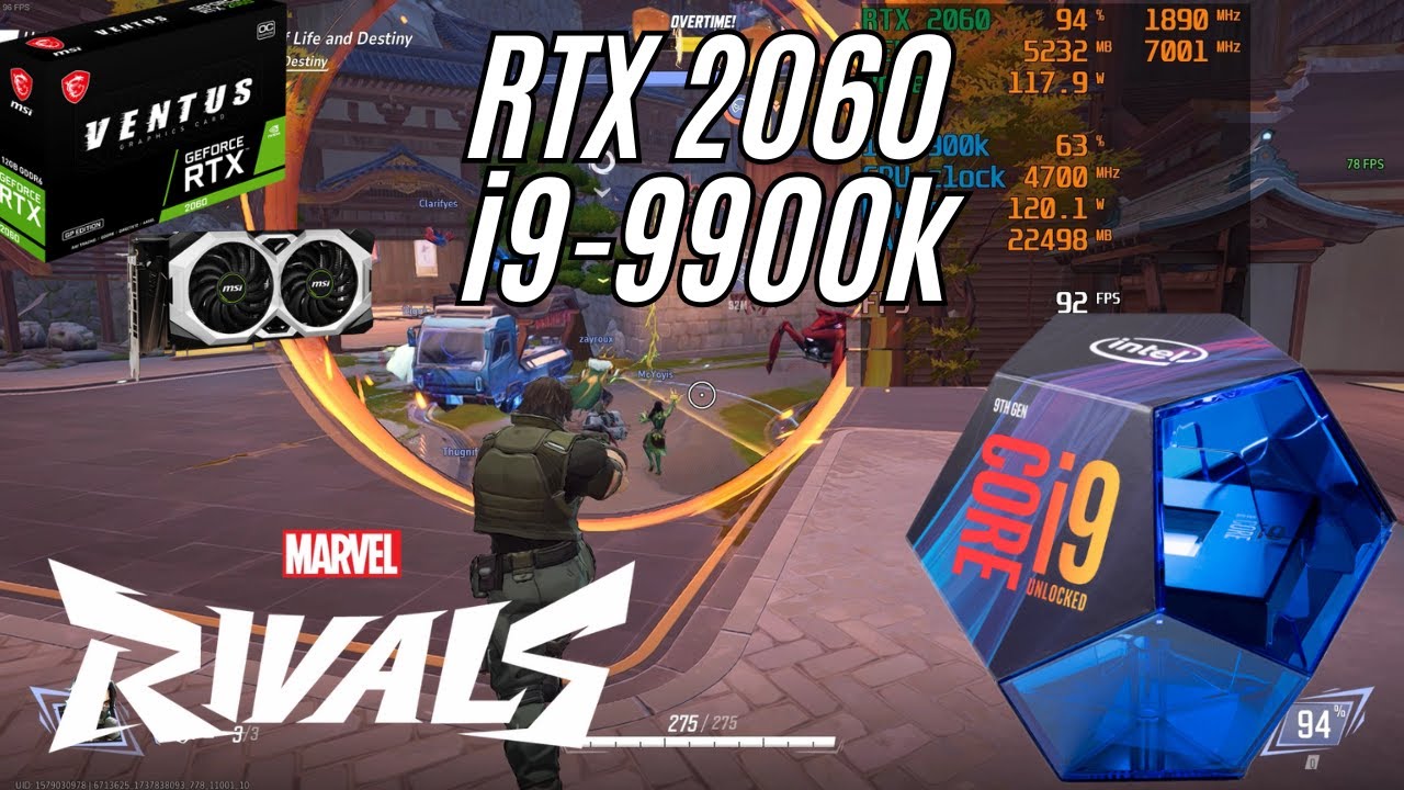 Marvel Rivals | RTX 2060 + i9-9900k + 64gb ram | Performance Settings ...